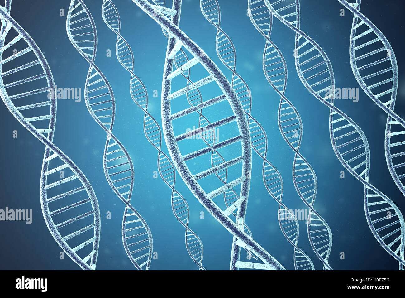 Concept of biochemistry with dna molecule. 3d rendering Stock Photo - Alamy