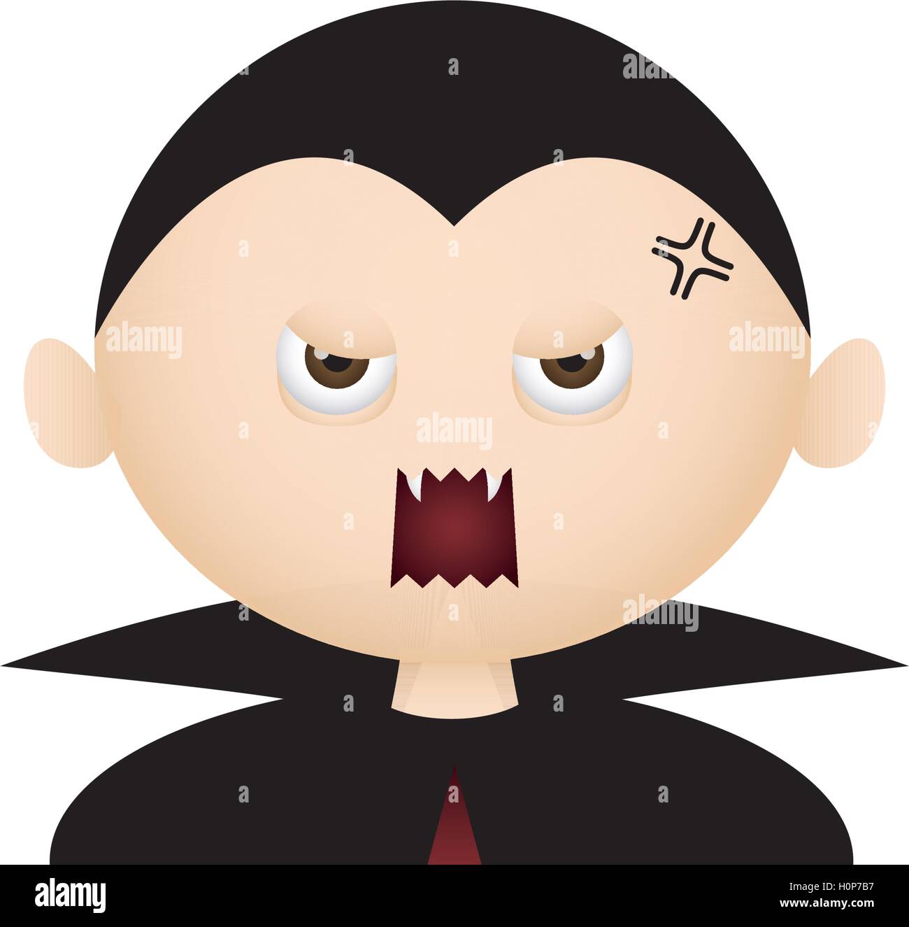 Vampire Facial Expression Stock Vector Image & Art - Alamy