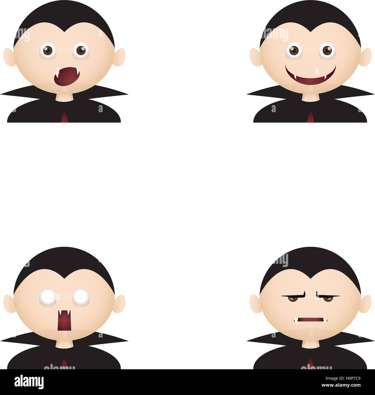 Vampire Facial Expressions Stock Vector Image & Art - Alamy