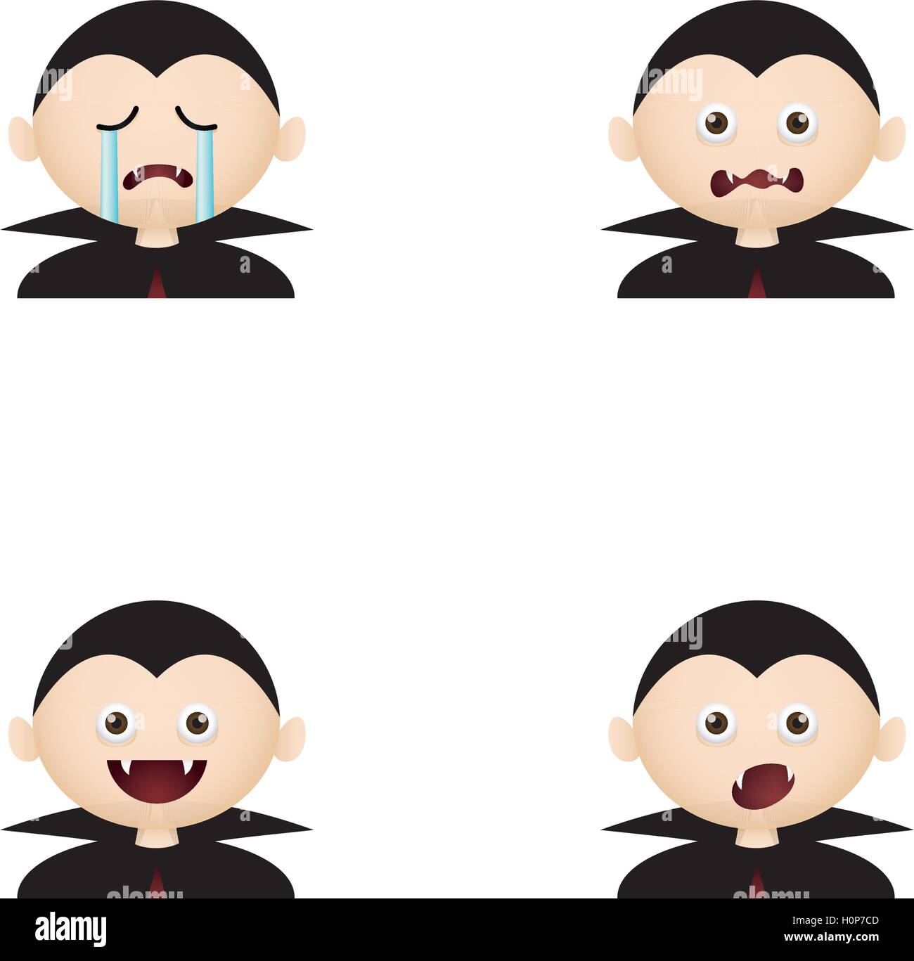 Vampire Facial Expressions Stock Vector Image & Art - Alamy