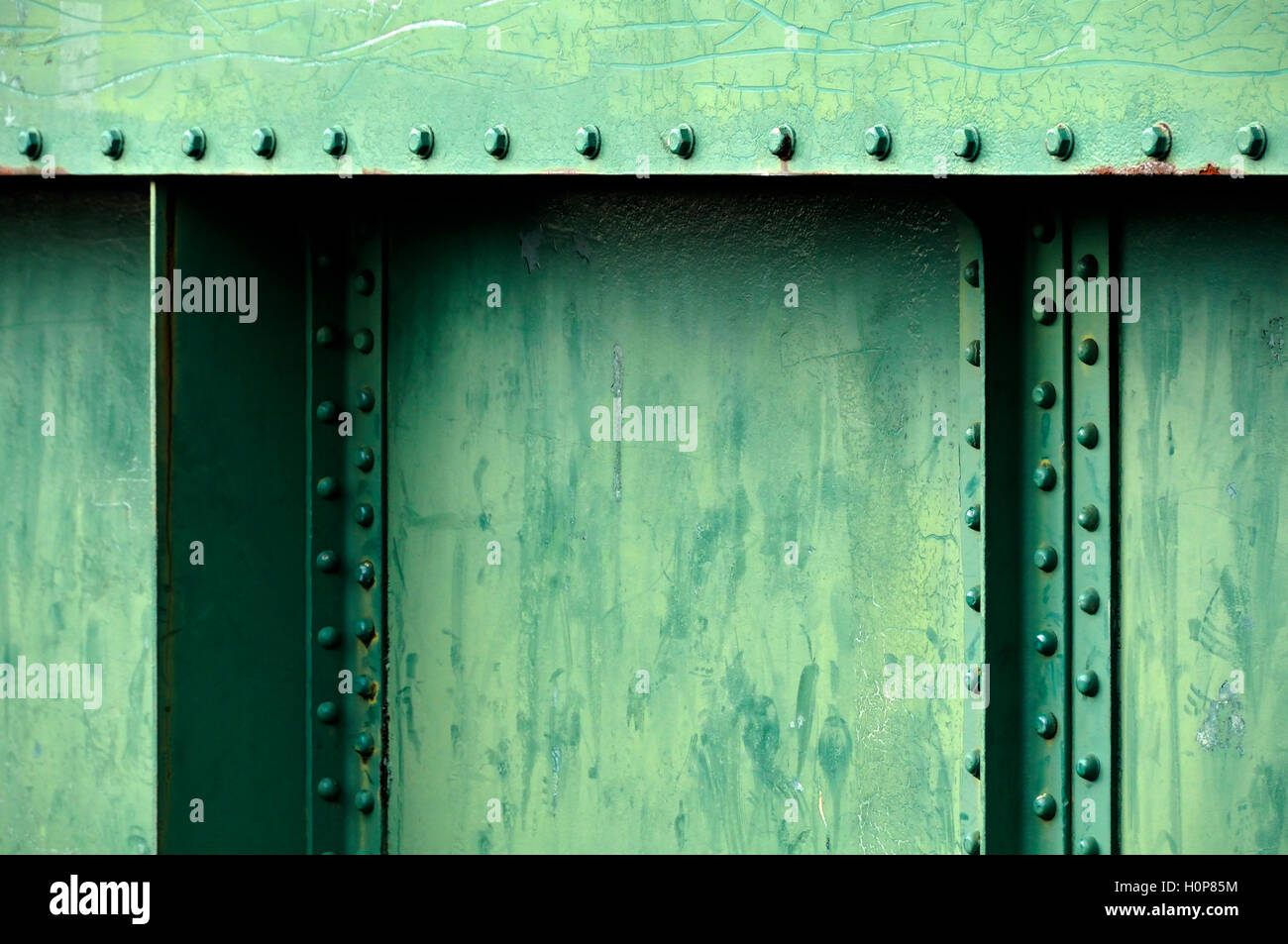 green painted metal Stock Photo - Alamy