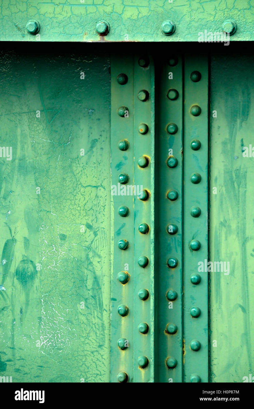 green painted metal Stock Photo - Alamy