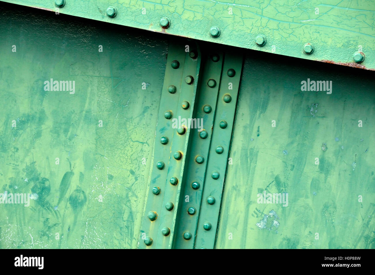 green painted metal Stock Photo - Alamy
