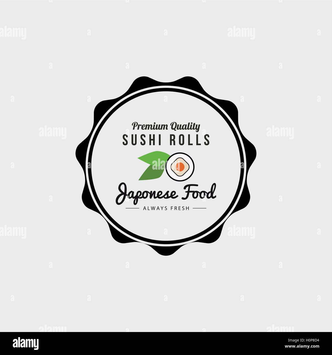 Sweet Sushi Label Stock Vector Image & Art - Alamy