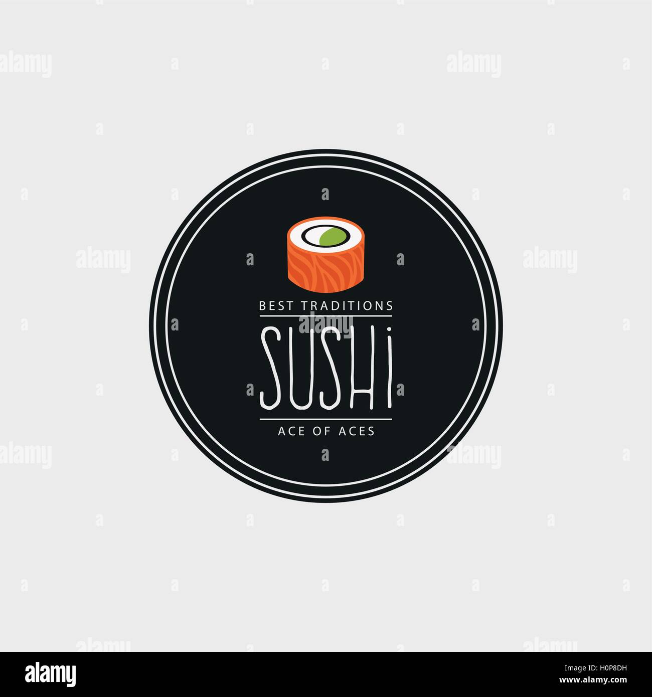 Sweet Sushi Label Stock Vector Image & Art - Alamy