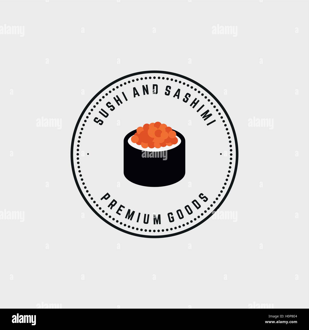 Sweet Sushi Label Stock Vector Image & Art - Alamy
