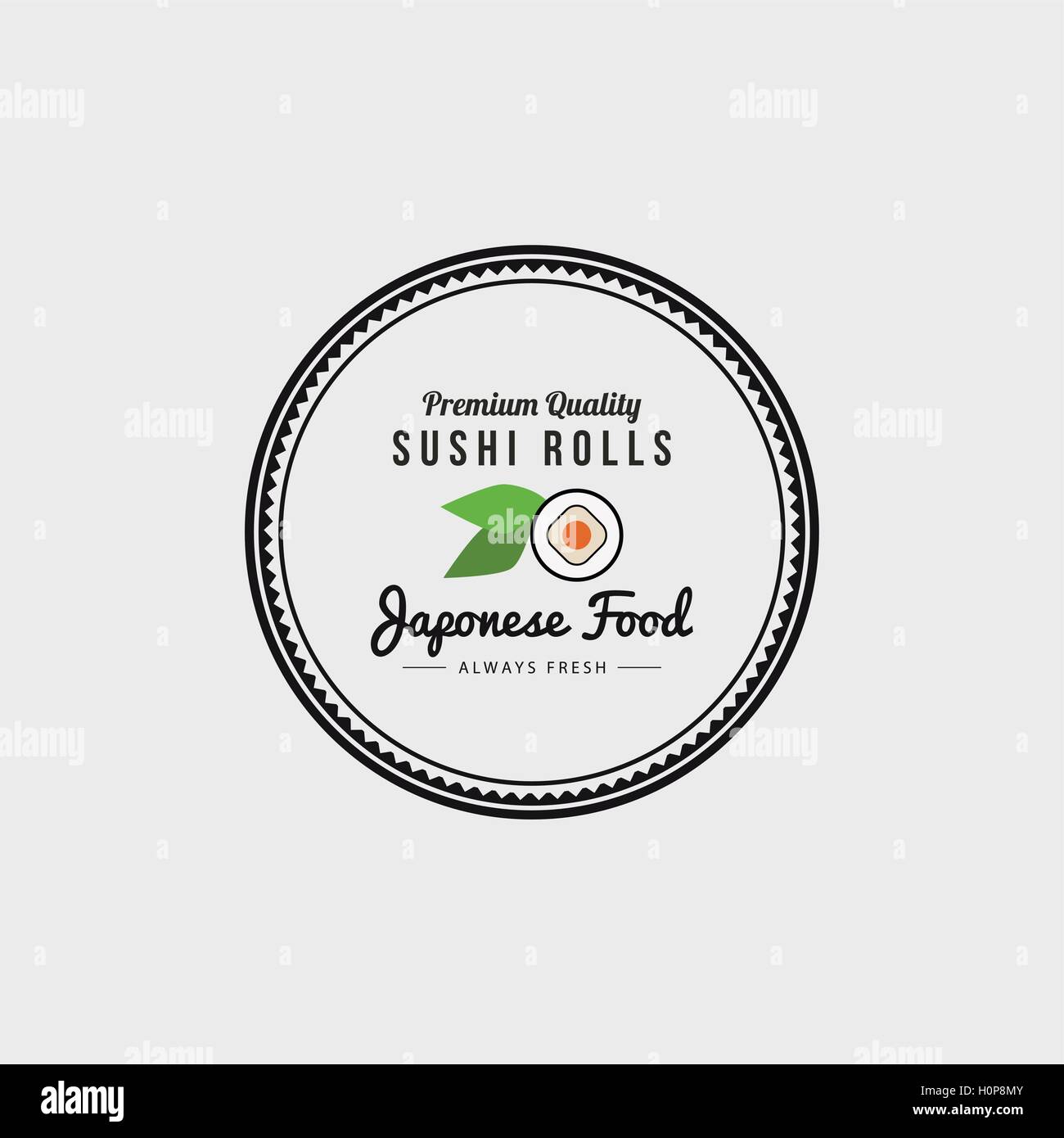 Sweet Sushi Label Stock Vector Image & Art - Alamy