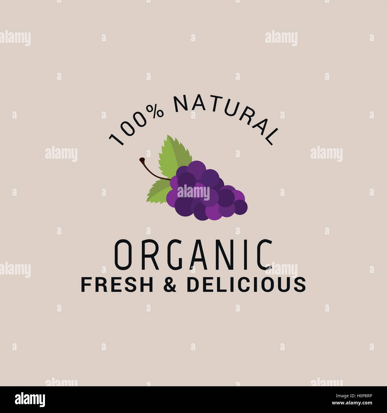 Organic Food Label Stock Vector Image & Art - Alamy