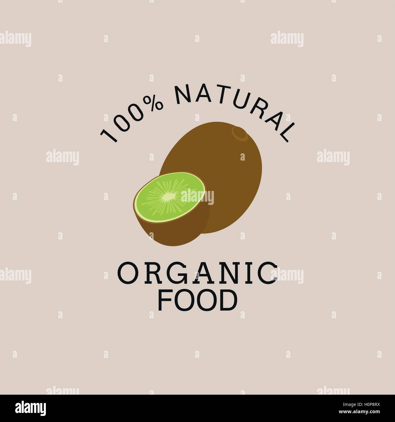 Organic Food Label Stock Vector Image & Art - Alamy