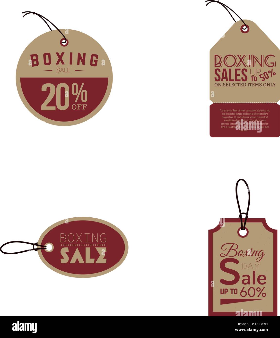 Boxing sale labels Stock Vector Image & Art - Alamy