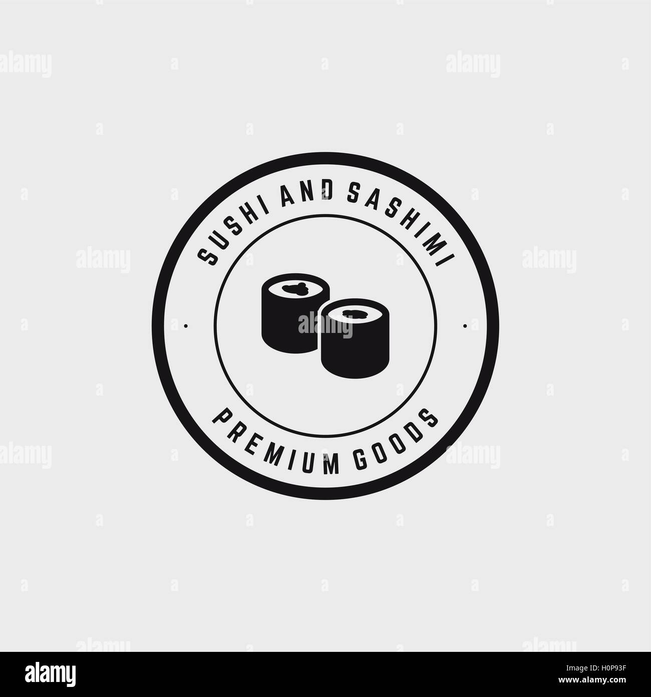 Sweet Sushi Label Stock Vector Image & Art - Alamy