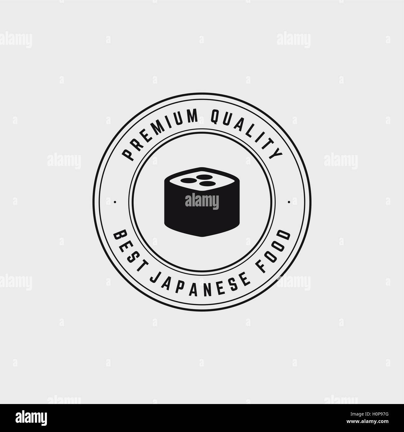 Sweet Sushi Label Stock Vector Image & Art - Alamy