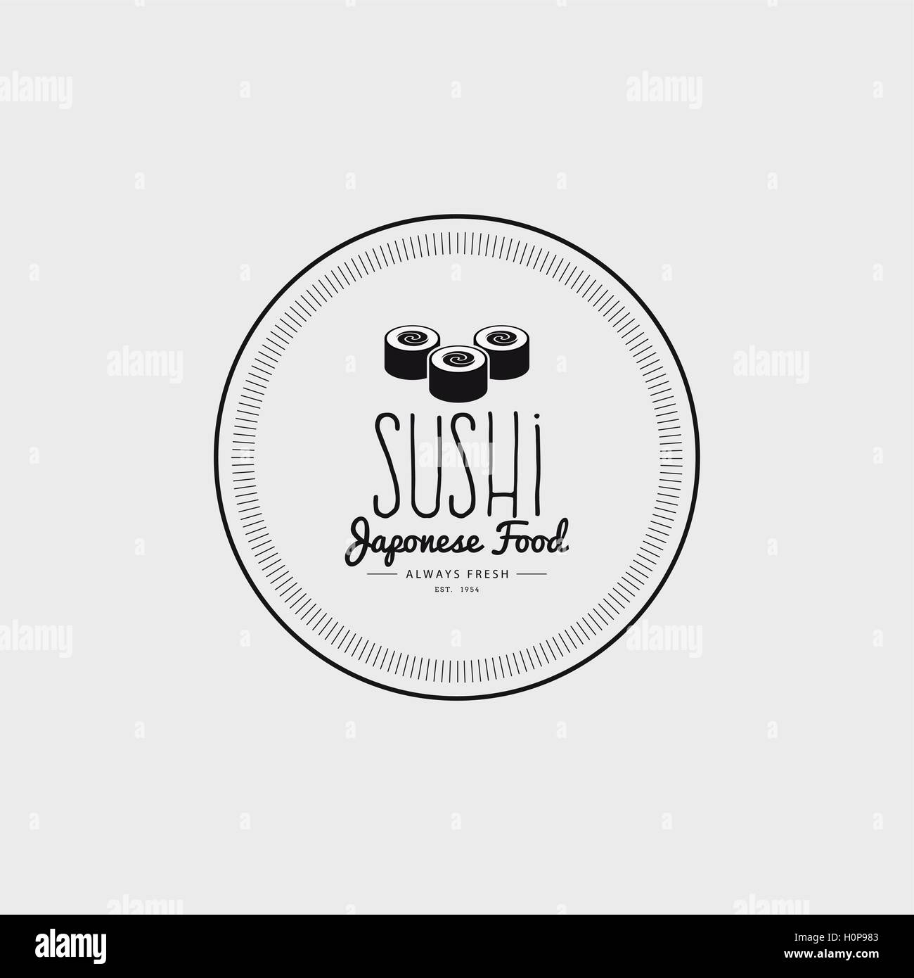 Fresh sushi rolls fish Black and White Stock Photos & Images - Alamy