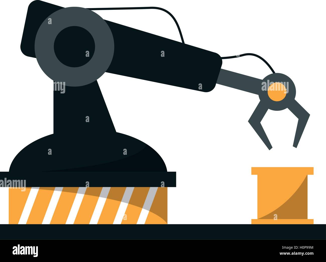 Robot arm of Under construction concept Stock Vector Image & Art - Alamy