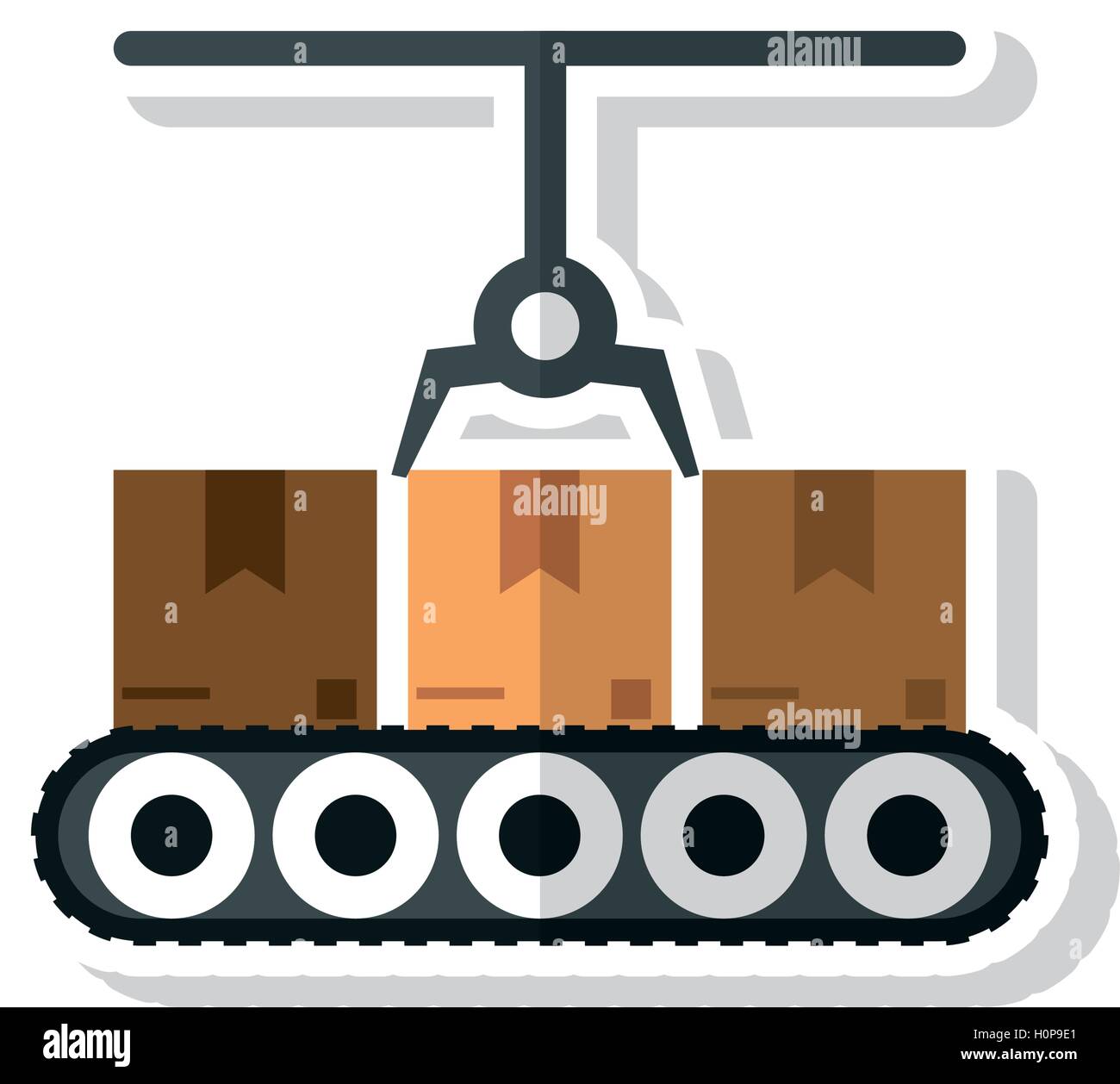 Packages of Delivery and shipping concept Stock Vector Image & Art - Alamy