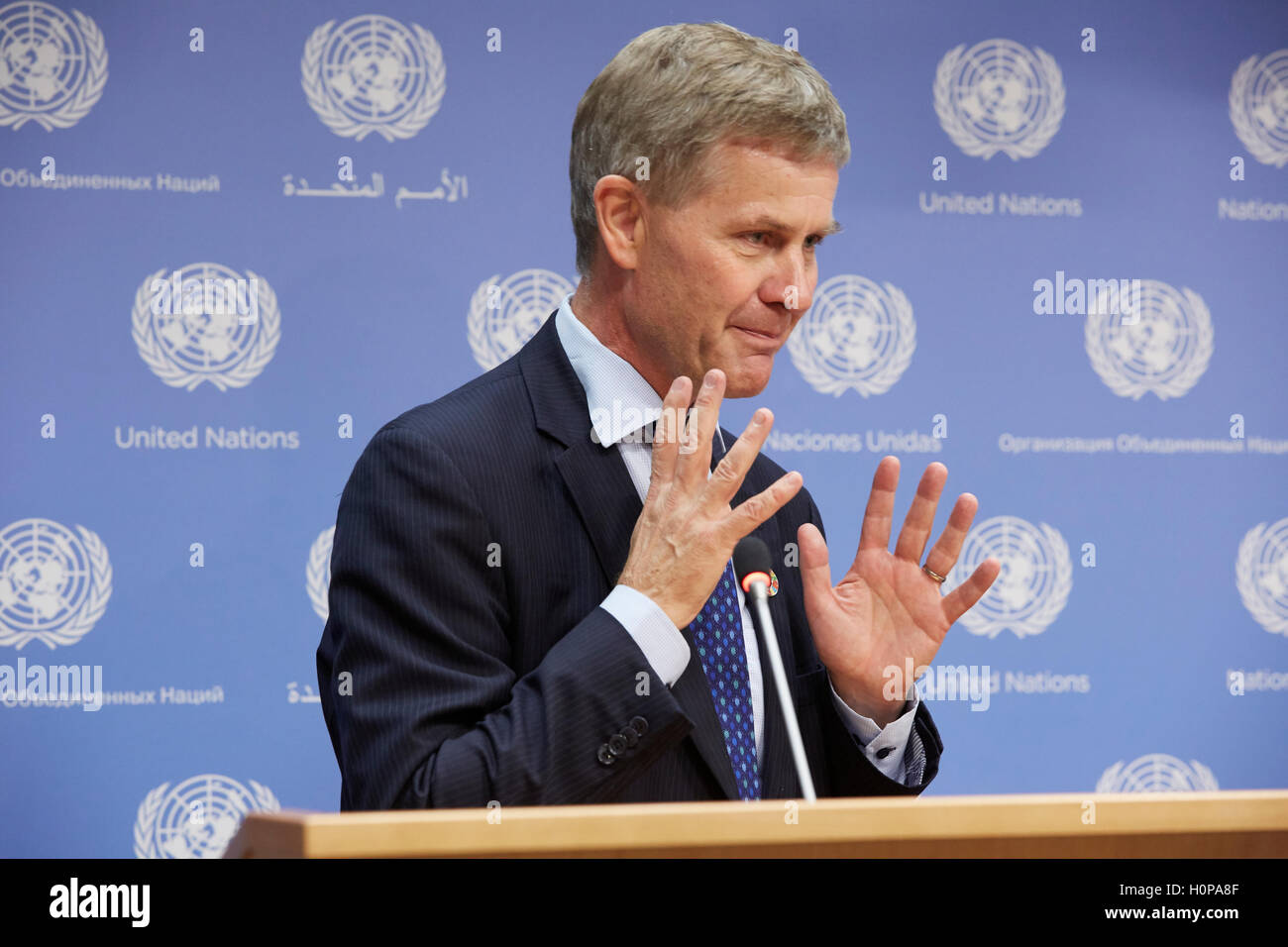 New York, United States. 21st Sep, 2016. Under-Secretary-General Eric ...
