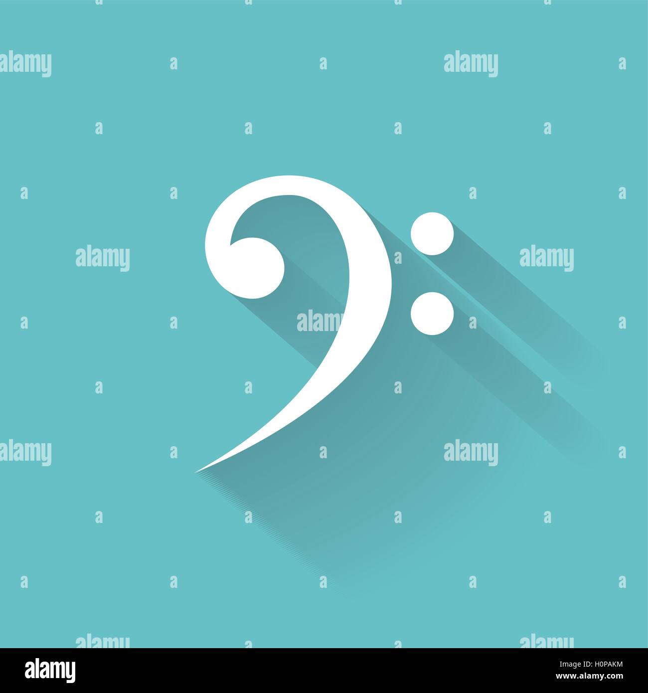 Musical note vector symbol Stock Vector Images - Alamy