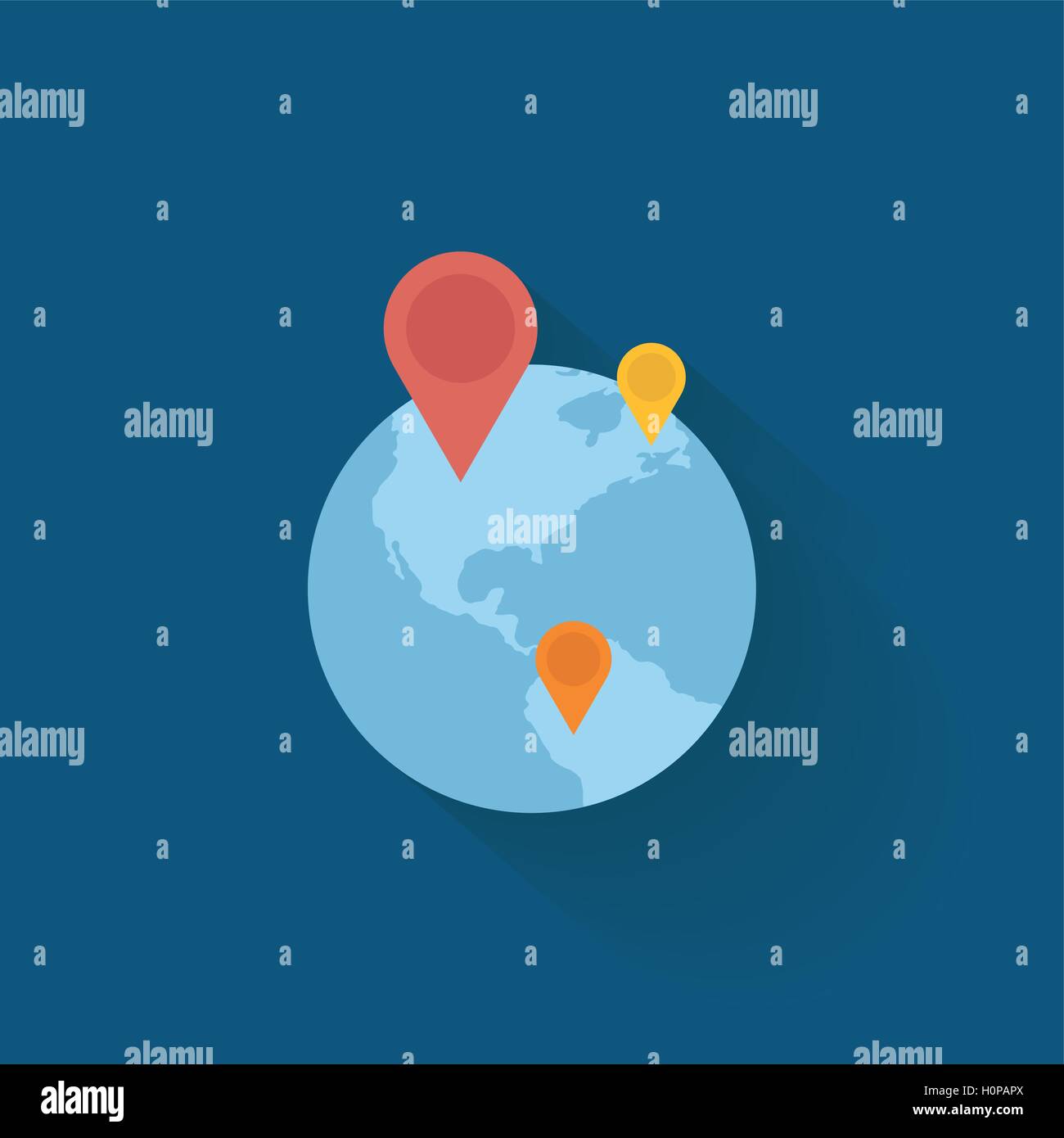 Pin location social media Stock Vector Images - Alamy