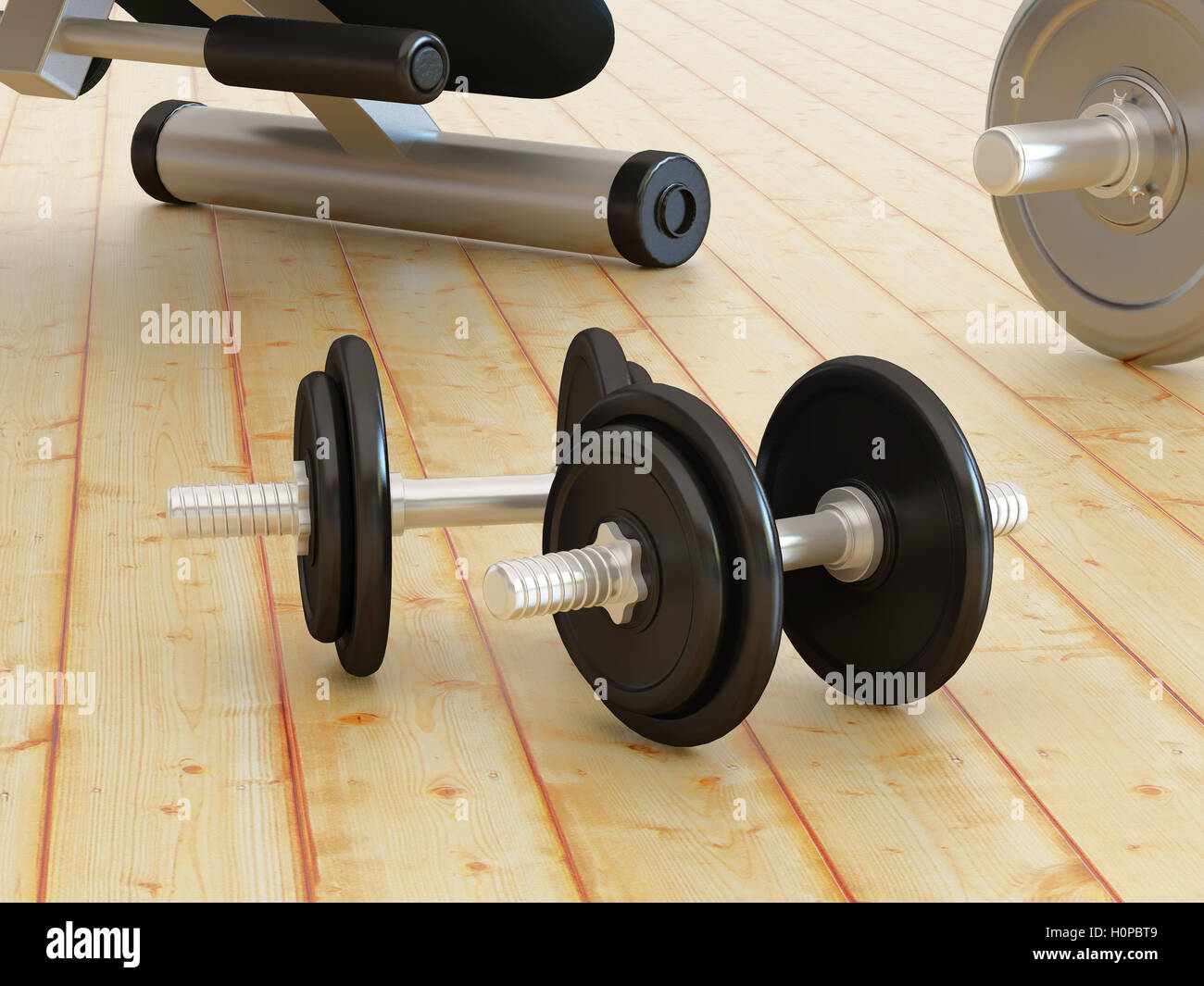 High resolution image dumbbells. 3d illustration. Sports stock Stock ...