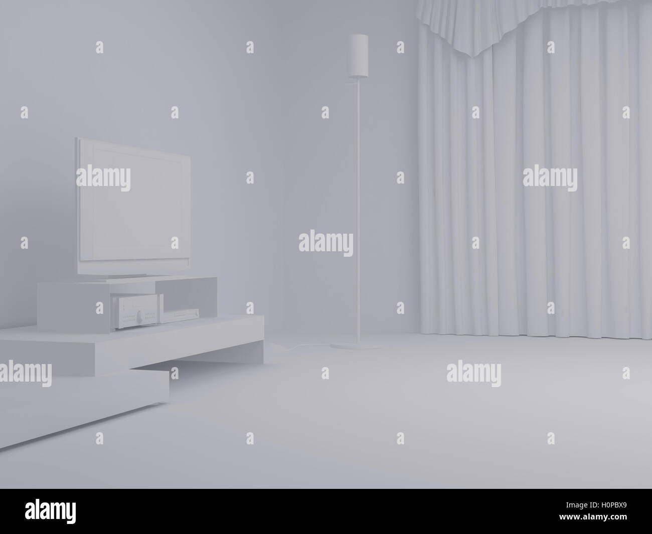 High resolution image interior. 3d illustration modern interior. Living ...