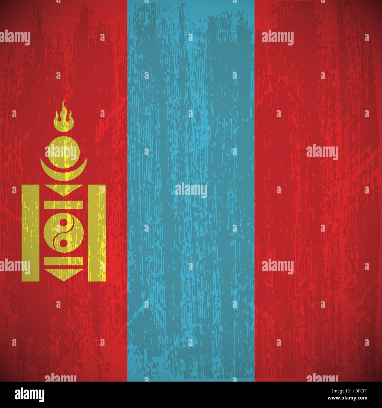 Mongolia flag in mongolia map Stock Vector Images - Alamy