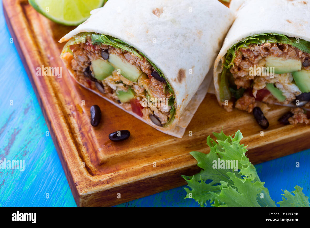 Chilli con carne tortilla hi-res stock photography and images - Alamy