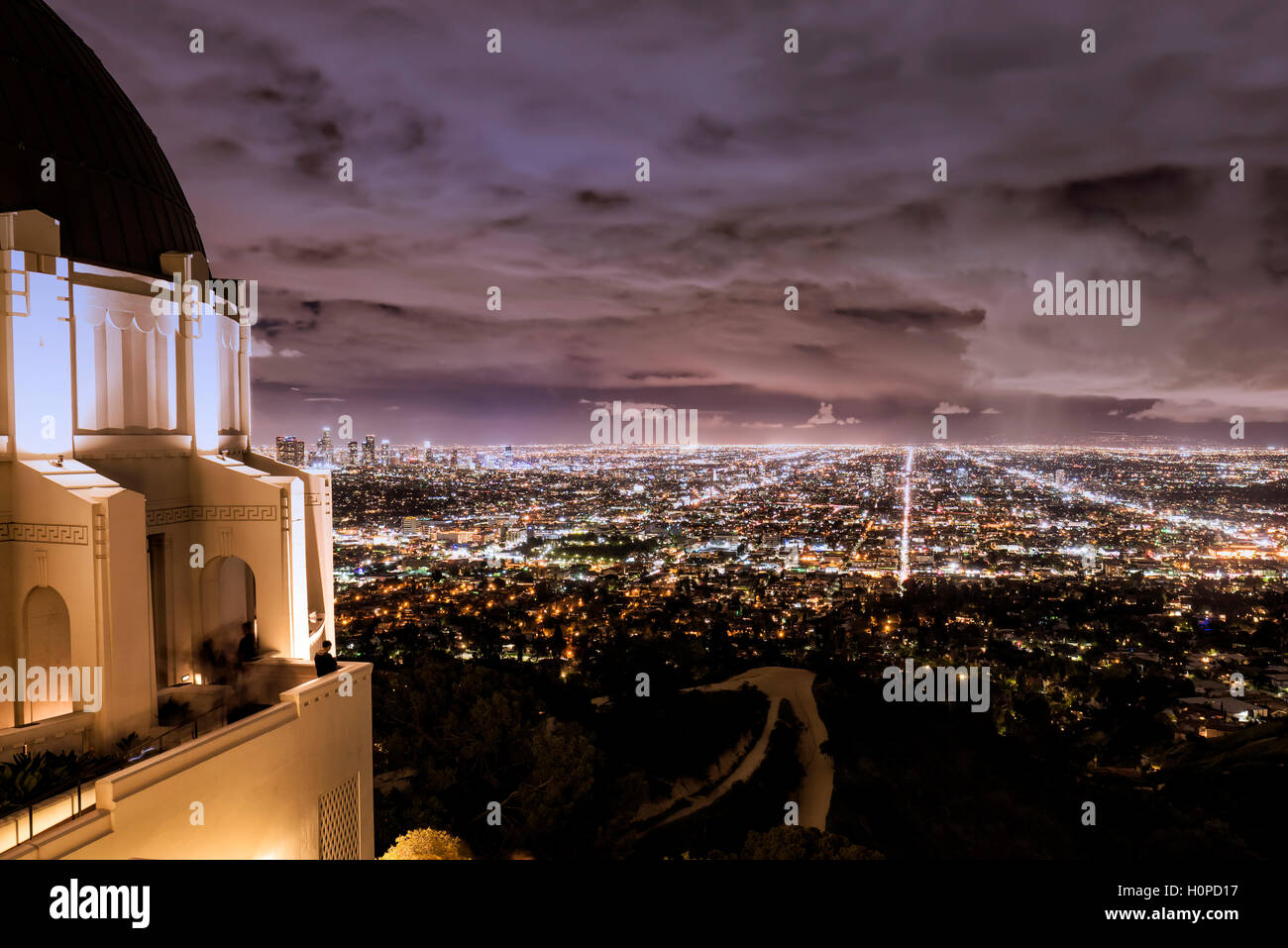 Griffith observatory los angeles panorama hi-res stock photography and ...