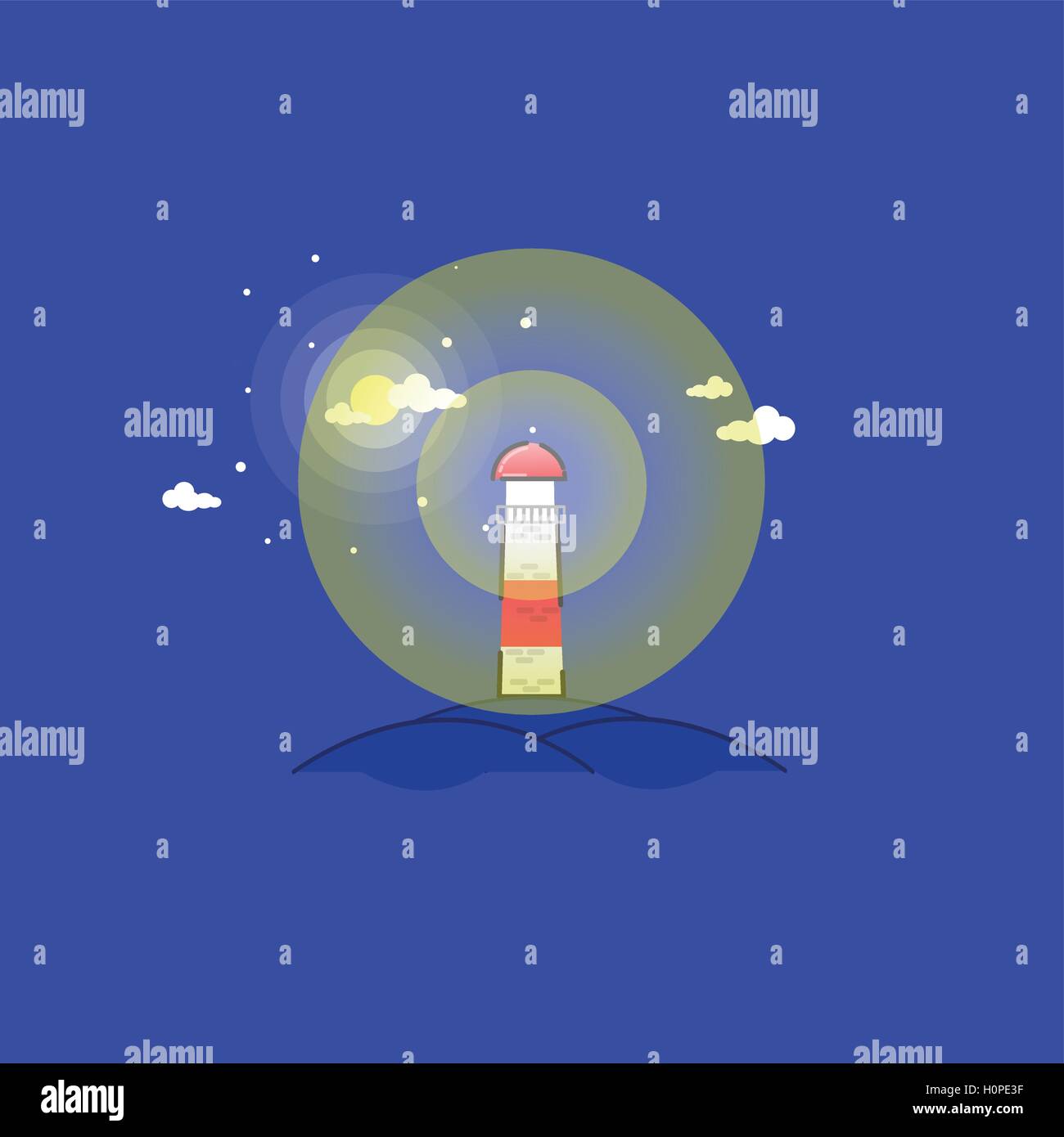 Seaside hills Stock Vector Images - Alamy