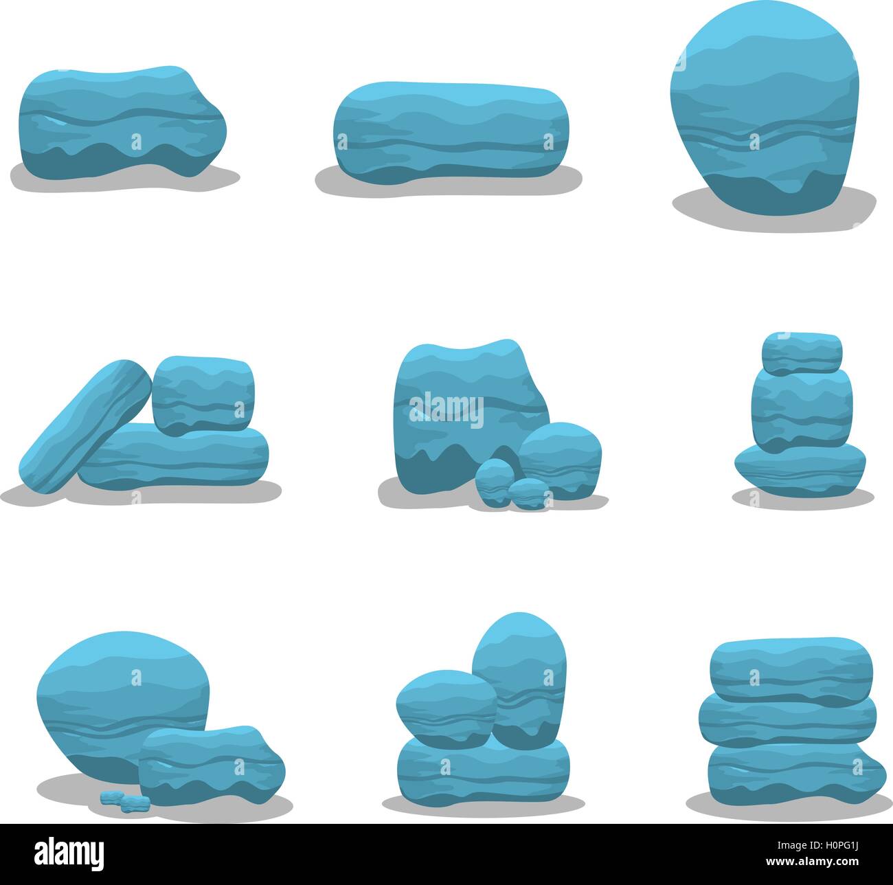 Rock element set vector art Stock Vector Image & Art - Alamy