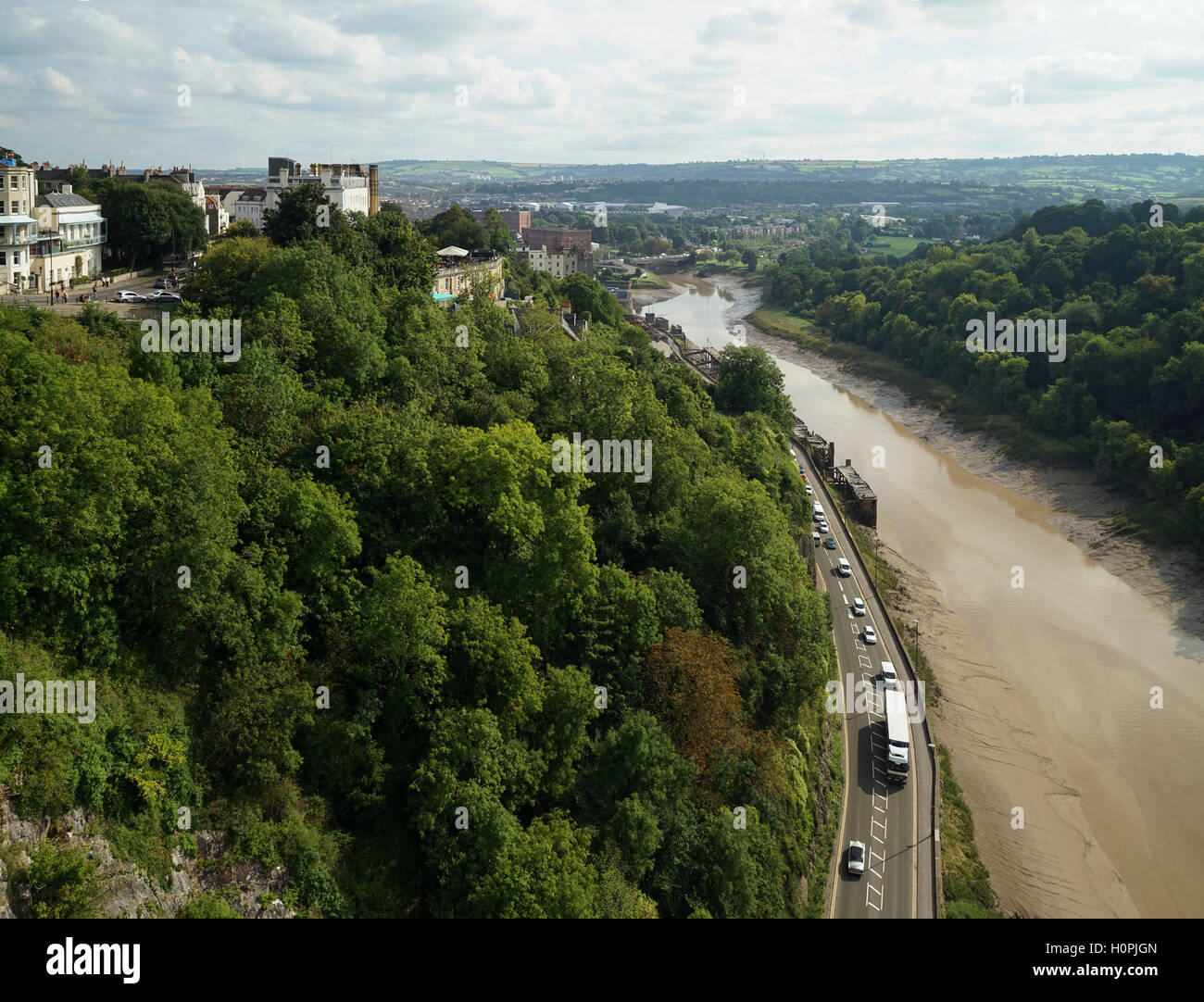 The Avon Gorge from the Clifton Suspension Bridge, Bristol -1 Stock ...