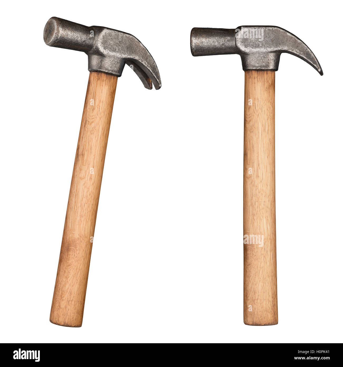 Old rustic claw hammer with wooden handle Stock Photo - Alamy
