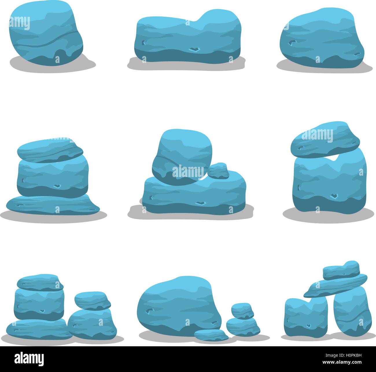 Rock and stone element vector Stock Vector Image & Art - Alamy