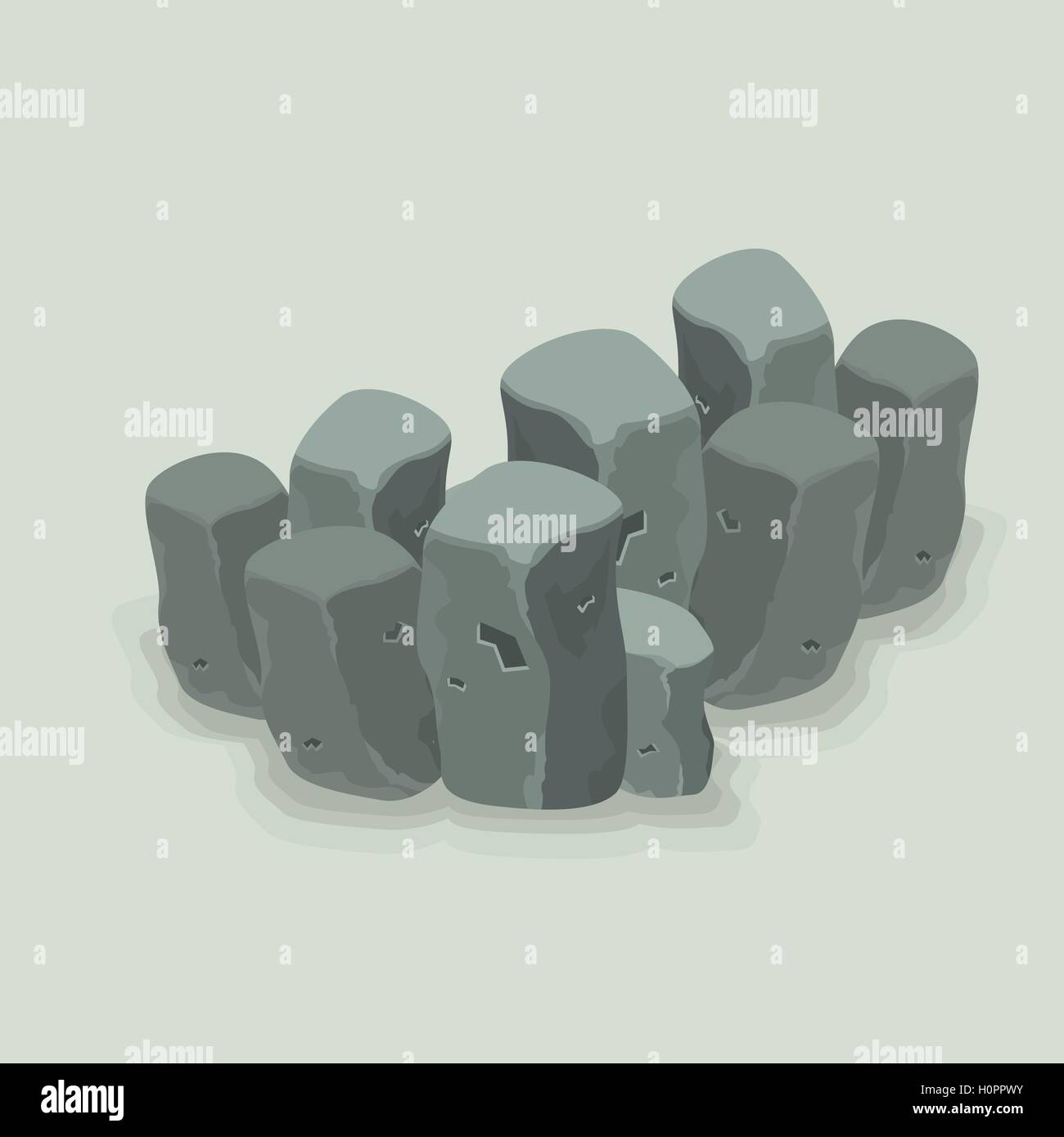 Stone style in water vector art Stock Vector Image & Art - Alamy