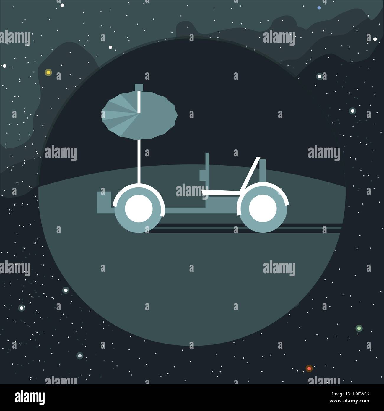 Nasa lunar rover landing Stock Vector Images - Alamy