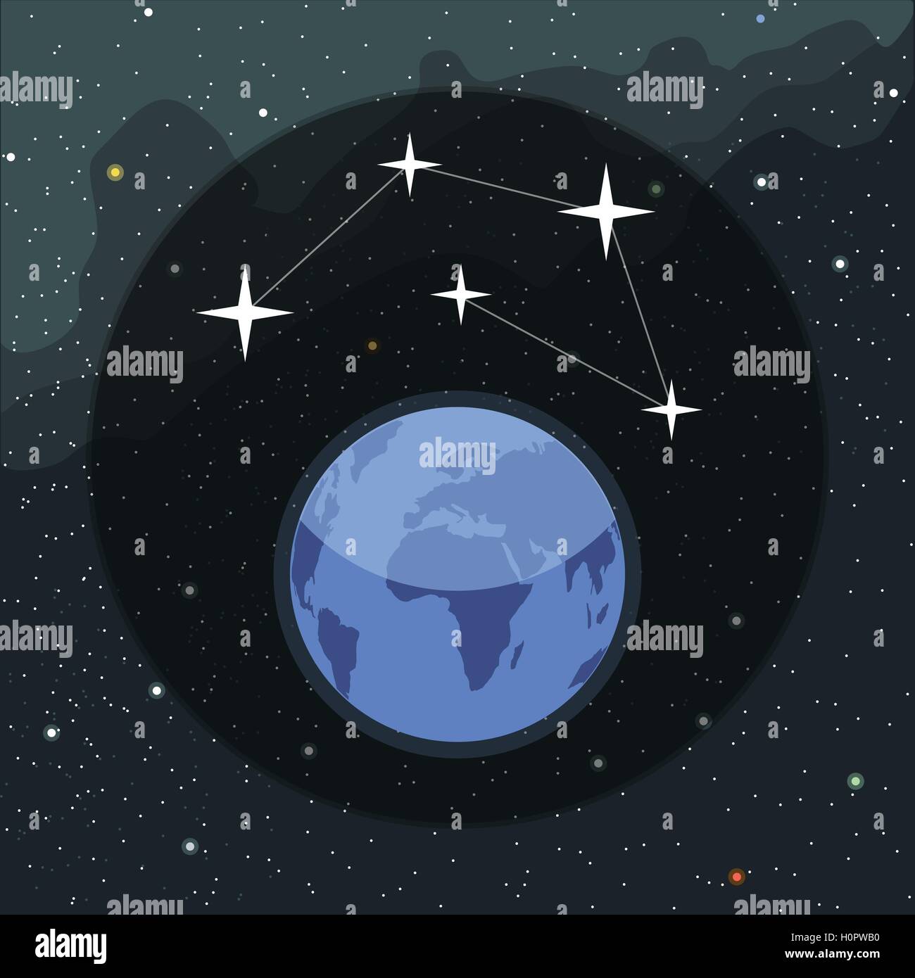 Earth Symbol Constellation 3D Constellation In The Shape Of The Earth