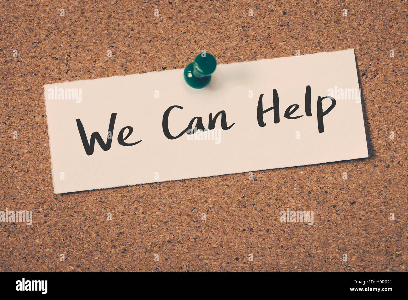 We can help Stock Photo - Alamy