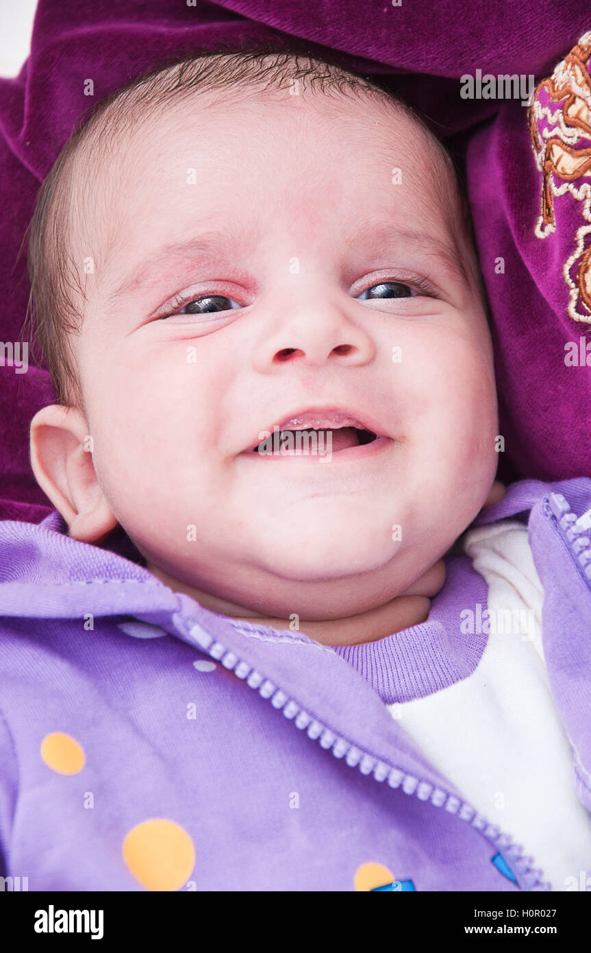 Adorable Cute Laughing Little Boy Looking Forward Stock Photo - Alamy