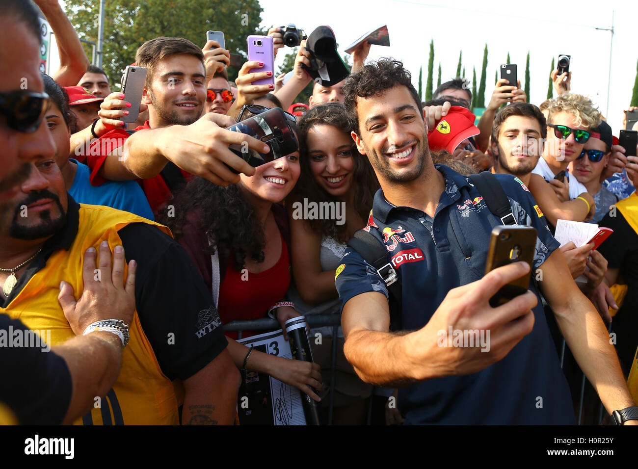 Daniel Ricciardo, Red Bull Racing, Italian Gp 2016, Monza Stock Photo ...