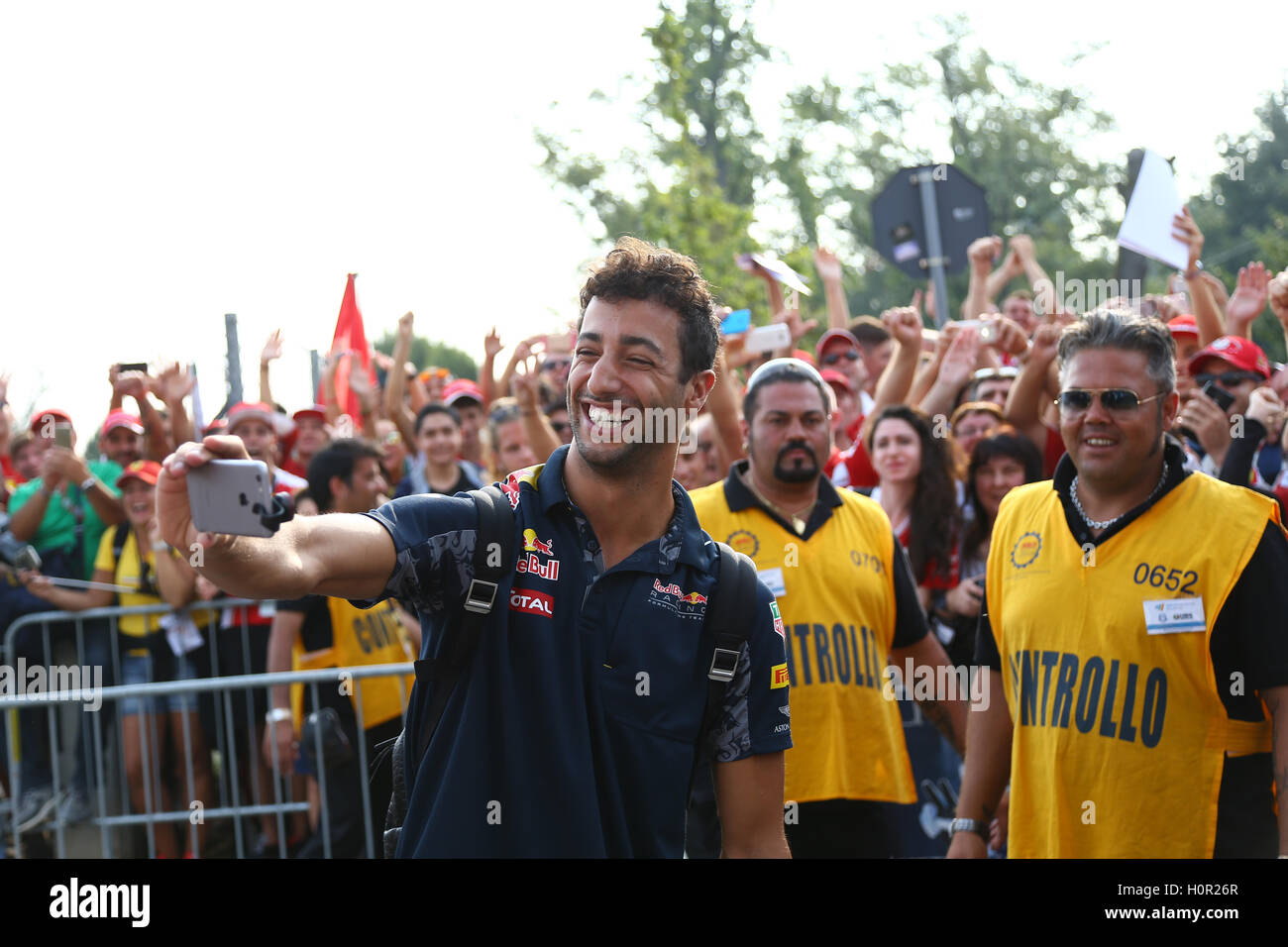 Daniel Ricciardo, Red Bull Racing, Italian Gp 2016, Monza Stock Photo ...