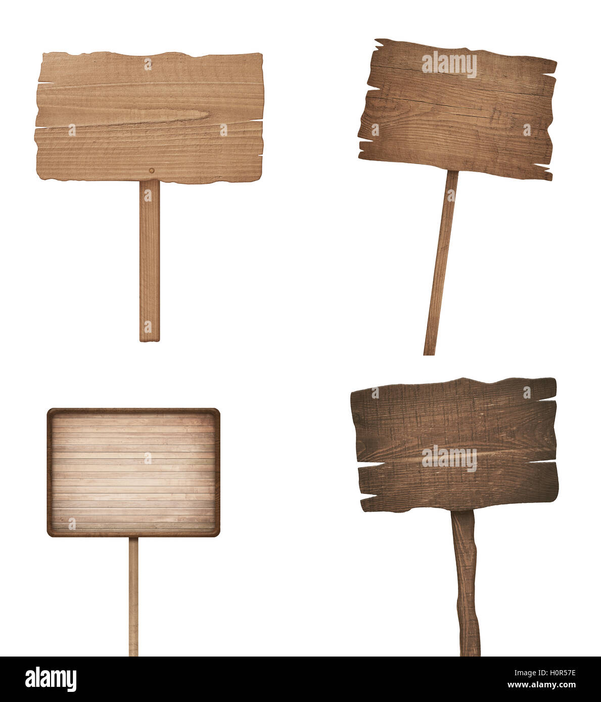 Old wooden directional signs hi-res stock photography and images - Alamy