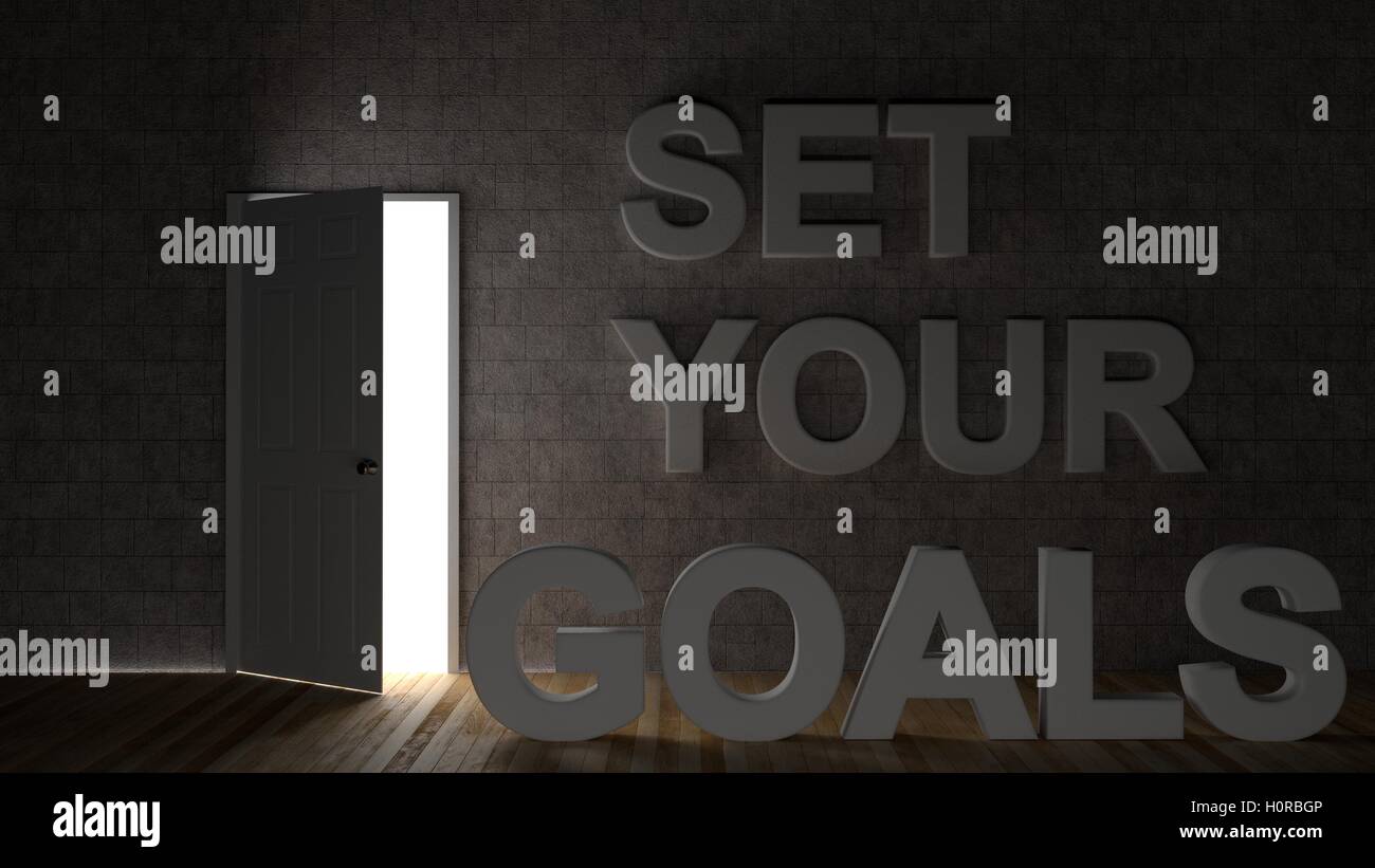 Set your Goals to success in life Stock Photo - Alamy