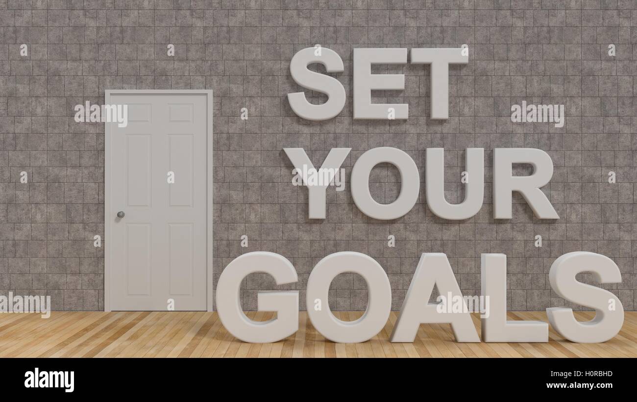 Set your Goals to success in life Stock Photo - Alamy