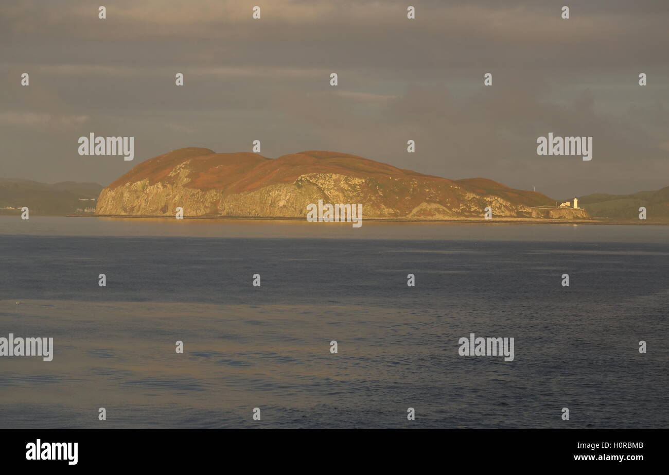 East coast of Davaar Island near Campbeltown Kintyre Scotland September ...