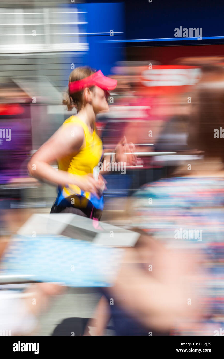 Runner at the Long Course, Tenby, 2015 Stock Photo - Alamy