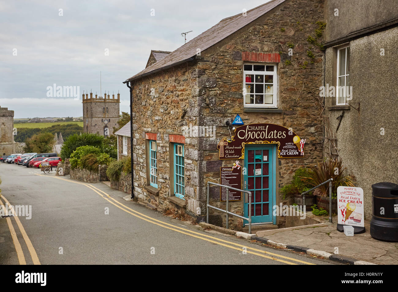 Chapel Chocolates, a shop located on the pebbles, near the cathedral ...