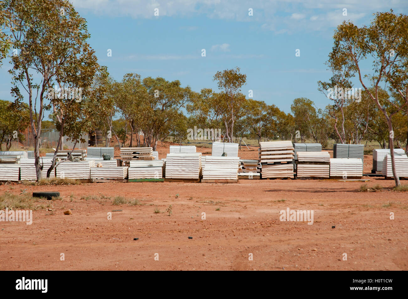 Mining Rock Core Yard Stock Photo - Alamy