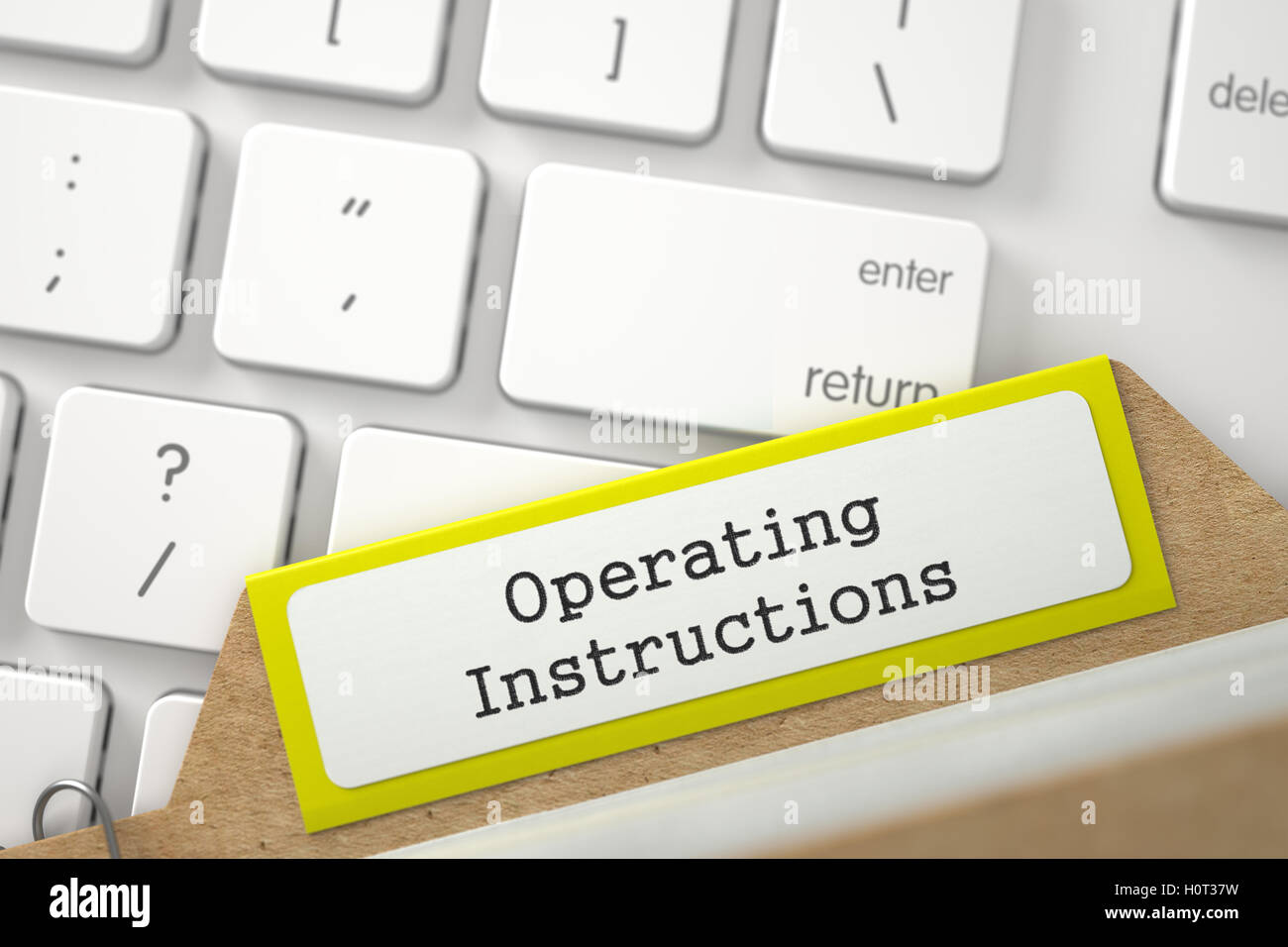Operating instructions hi-res stock photography and images - Alamy