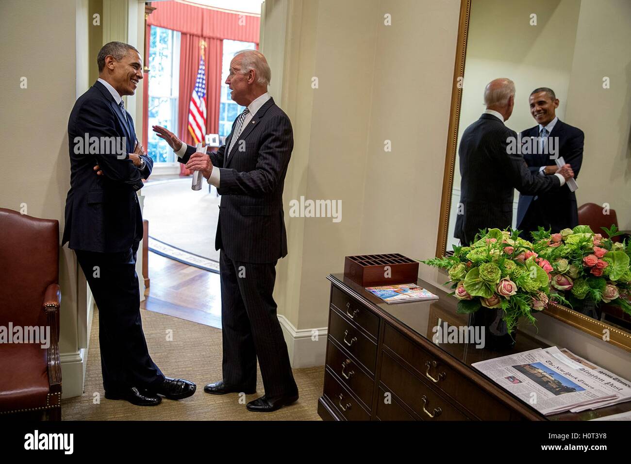 U.S. President Barack Obama and U.S. Vice President Joe Biden are ...