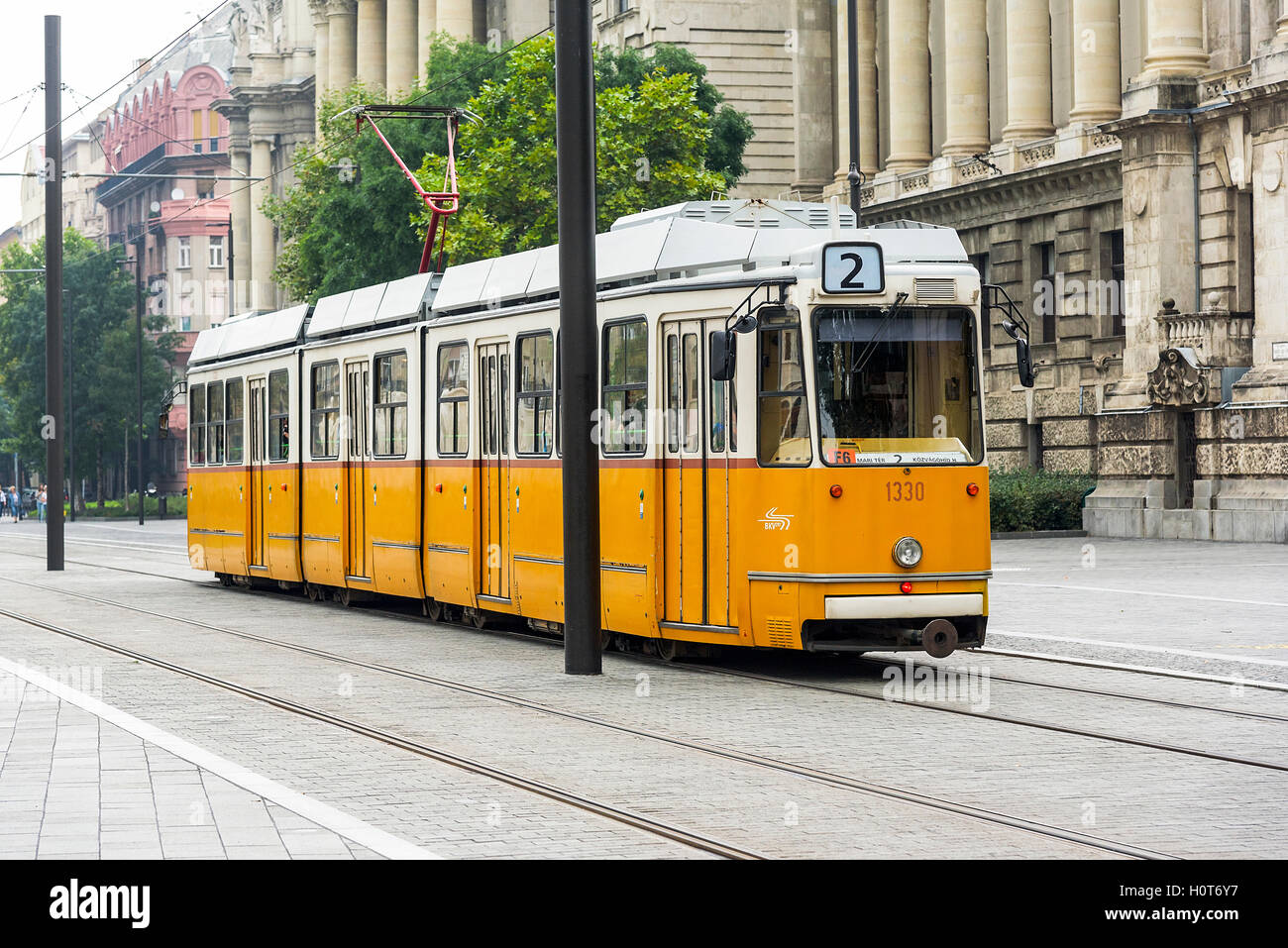 Yellow tram in hi-res stock photography and images - Alamy