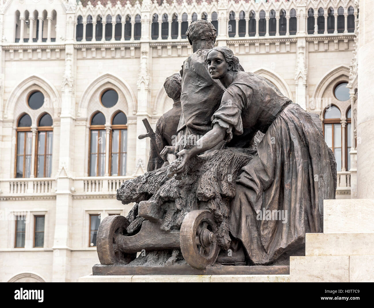 BUDAPEST, SEPTEMBER 17: Monument for Istvan Tisza on September 17, 2016 ...